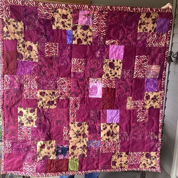 Hand Crafted | Bedding | Nwthandcraftednewburgundyquilt | Poshmark